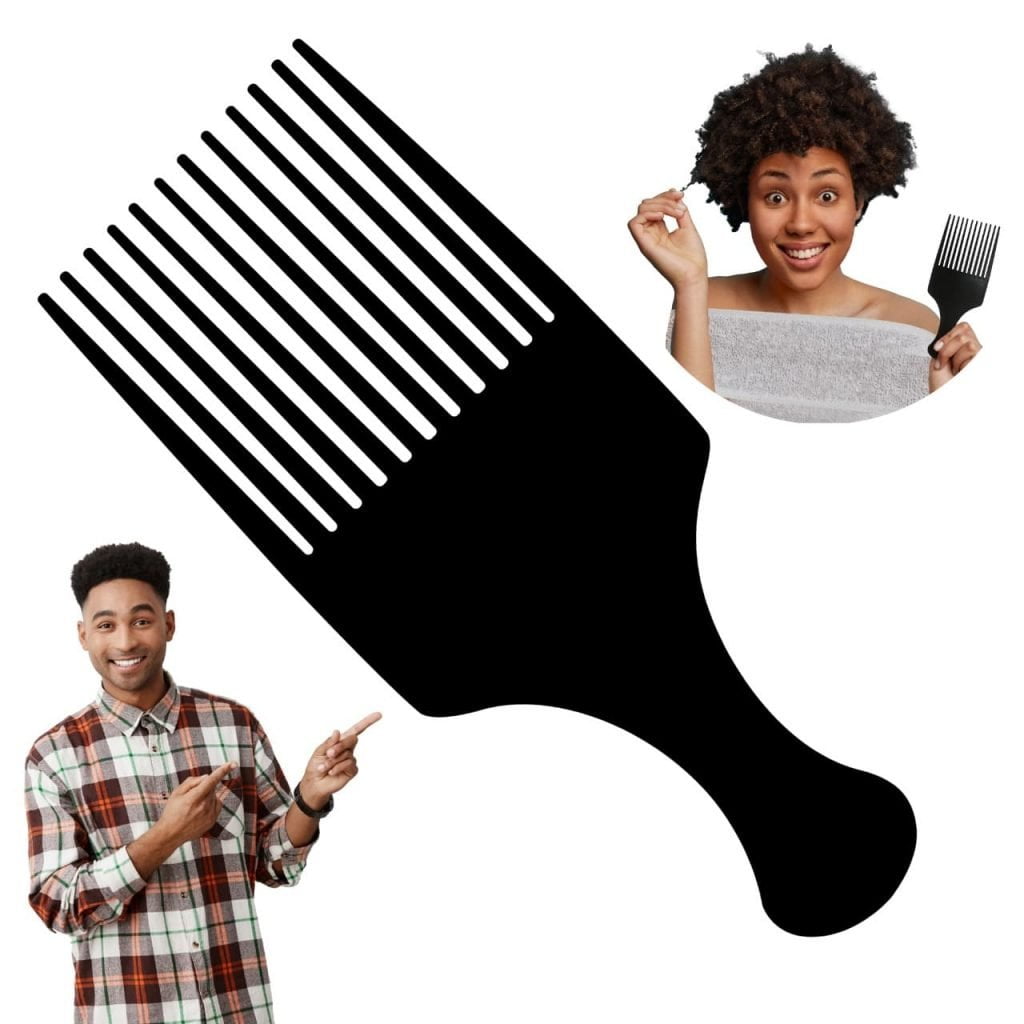 Boorika Afro Comb - Smooth & Sturdy Afro Pick